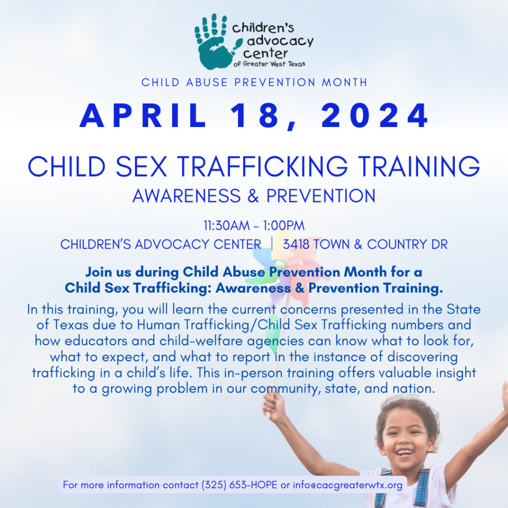 Child Sex Trafficking: Awareness & Prevention Training – Children’s ...